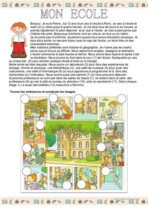 Francés Hasta En La Sopa Description De Mon école