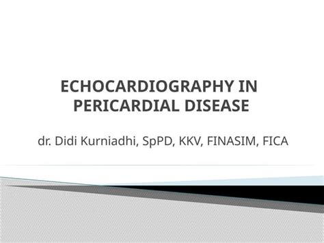5 Echo In Pericardial Disease Puski Dr Didipptx