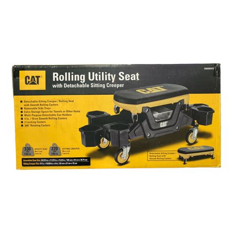 Cat Rolling Utility Seat With Detachable Sitting Creeper — Ewirelessgear