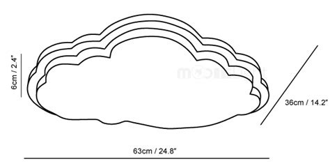 Creative Cloud Led Ceiling Light Mooielight Creative Cloud Led Ceiling Light Mooielight
