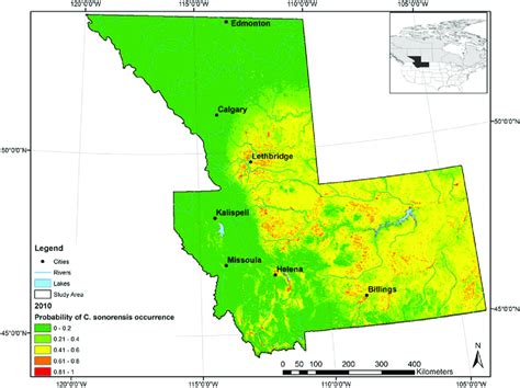 Probability Distribution For Culicoides Sonorensis In Southern Alberta