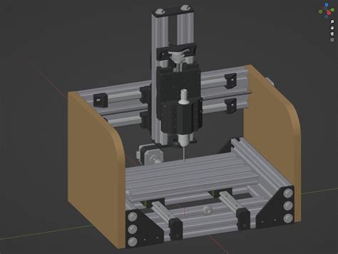Started Designing My First Cnc With Blender A Month Ago With No