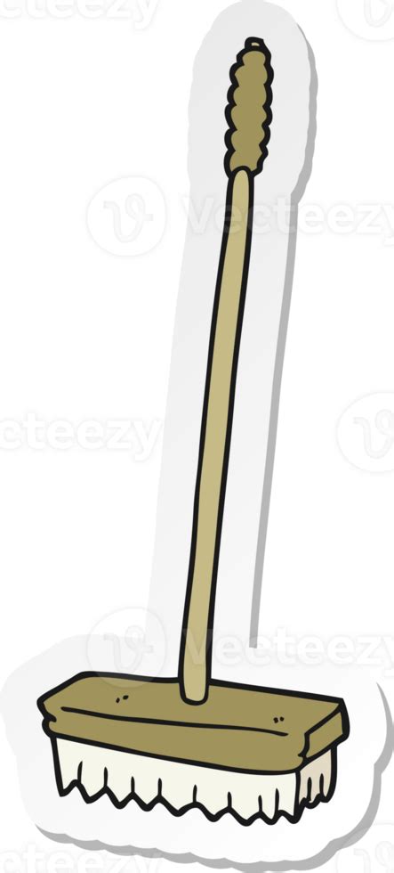 Sticker Of A Cartoon Brush 45147992 Png
