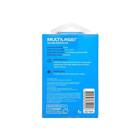 Ssd 120gb M 2 Axis 400 Ss104 Multilaser