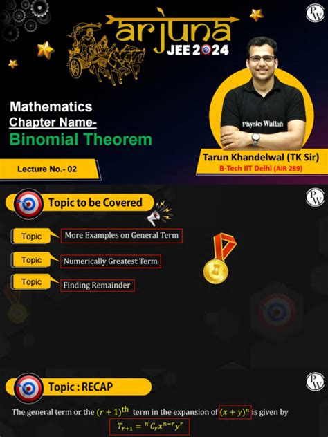 Binomial Theorem 02 Class Notes Pdf Pdf Binomial Theorem 02 Class Notes Pdf Pdf