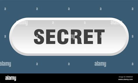 Secret Button Secret Rounded White Sign Secret Stock Vector Image