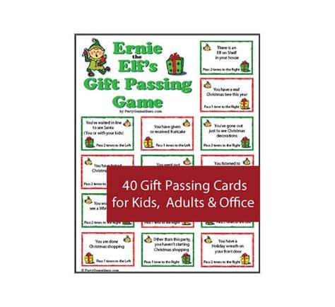 Christmas T Passing Game 40 Printable T Passing Cards