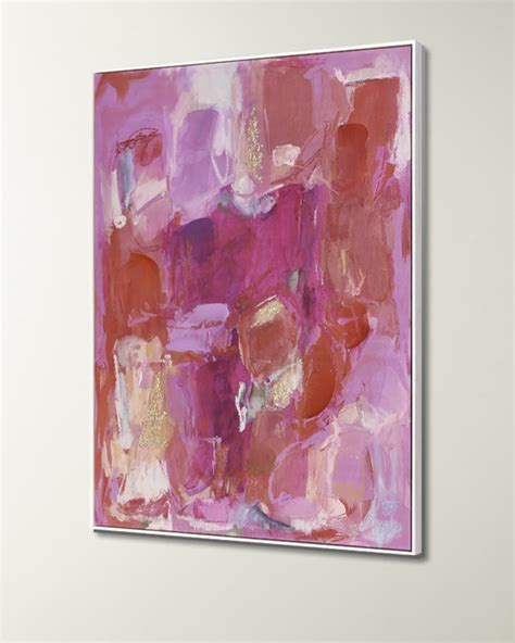 Pink Flush Abstract Framed Wall Art Neiman Marcus