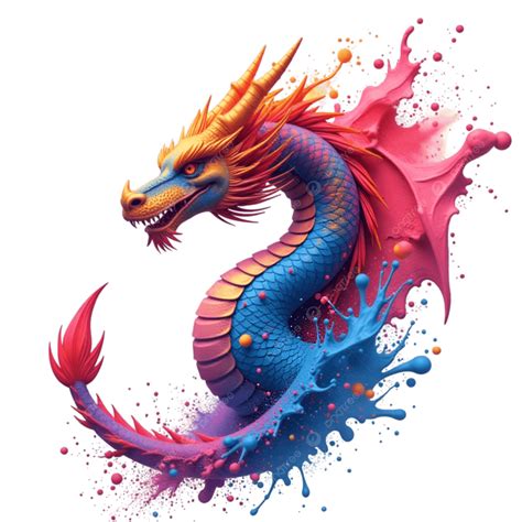 Cute Magic Chinese Dragon Fantasy Illustration Clipart Cute Magic Chinese Dragon Fantasy
