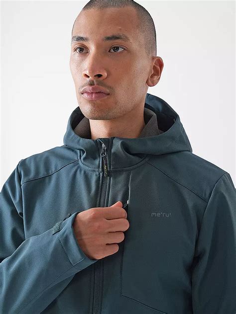 Meru Herren Softshell Jacke Toulouse Hoodie Dunkelgrün