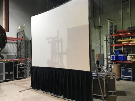 Large Rear Projection Screen Setup Cinetension 3 Best Dual