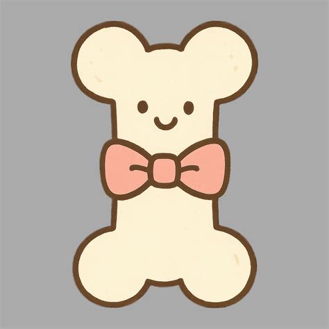 Cute Cartoon Bone Character Vector Free Vector Rawpixel