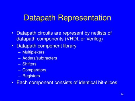 Ppt Architecture Of Datapath Oriented Coarse Grain Logic And Routing
