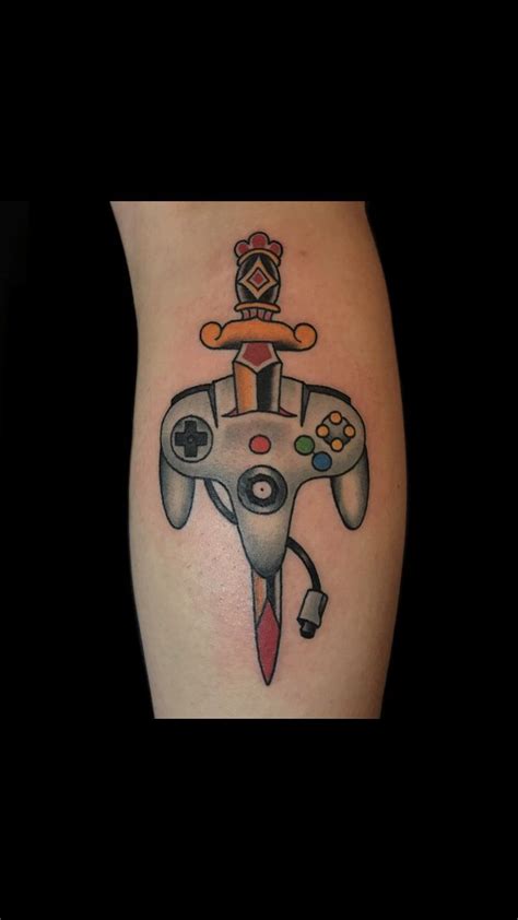 Nintendo 64 Controller Tattoo