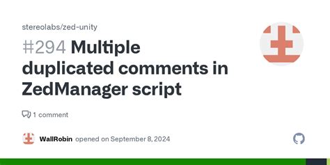 Multiple Duplicated Comments In Zedmanager Script · Issue 294