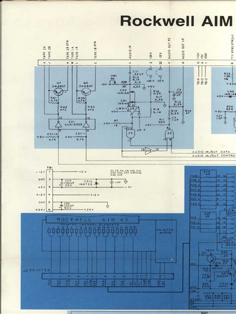 Aim 65 Schematic Poster Pdf Digital Electronics Computer Engineering