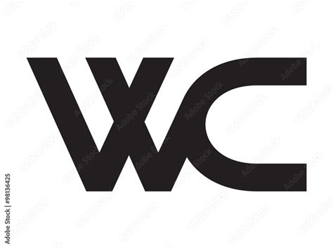 WC Letter Identity Monogram Logo Stock Vector Adobe Stock