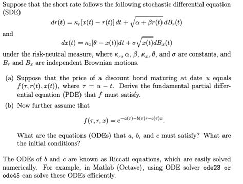 Options Problem Of Stochastic Differential Equation SDE