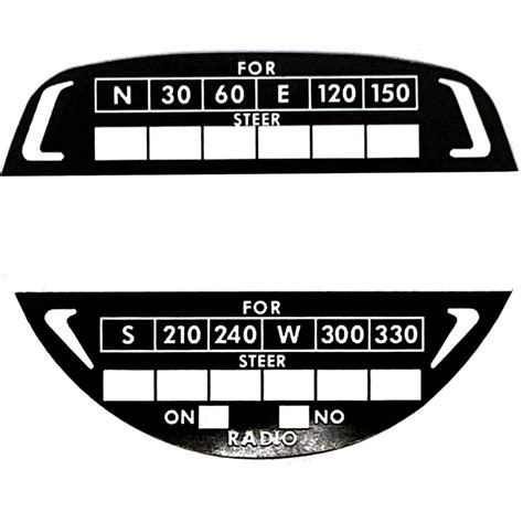 Cessna Compass Placard 0400213 6 Aircraft Spruce Australia