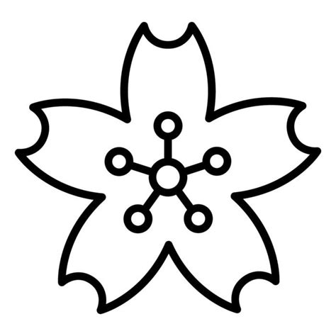 Sakura Line Vector Art Icons And Graphics For Free Download