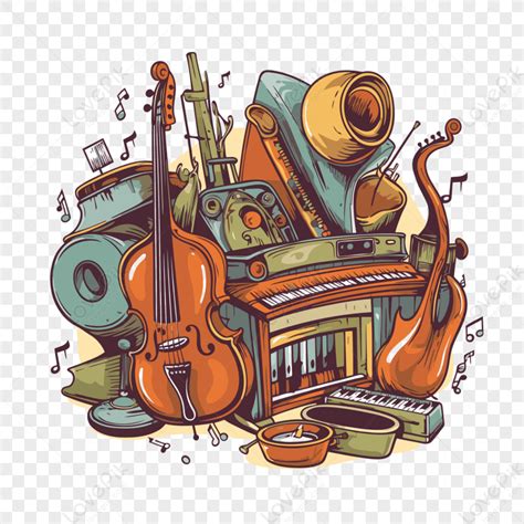 Cartoon Instrumente Clipart