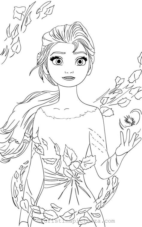 Detail Mewarnai Gambar Elsa Frozen Koleksi Nomer 51