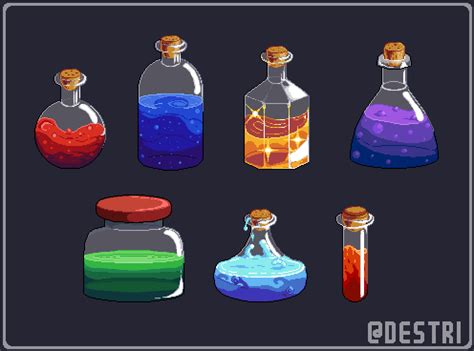 Potion Studies By Destri On Newgrounds