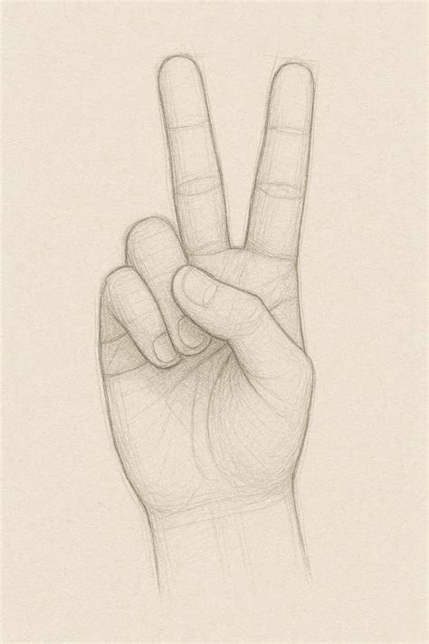 Hand Pose With Peace Sign Trendy Art Ideas
