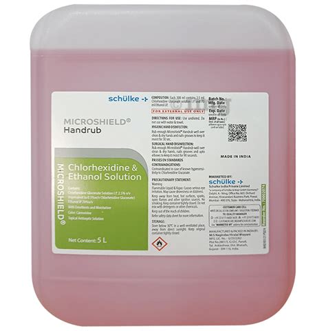 Microshield Pink Handrub Buy Canister Of 50 Ltr Sanitizer At Best