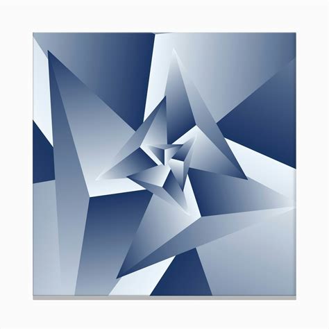 Modern Traingle Pattern Canvas Print By Rizwana Khan Fy