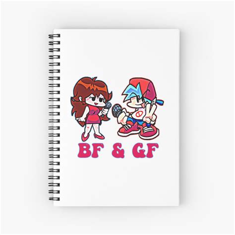 Fnf Boyfriend X Girlfriend Friday Night Funkin Spiral Notebook For