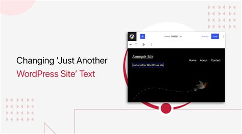 How To Change Just Another WordPress Site Text