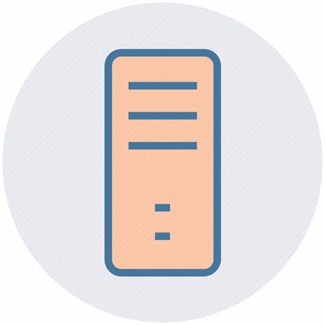 Computer Cpu Desktop Device Pc Tower Computer Icon Download On