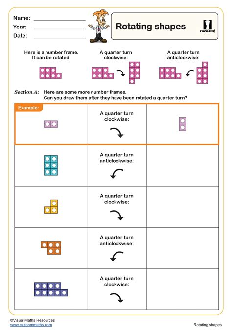 Rotating Shapes Worksheet Fun And Engaging Year 1 Pdf Worksheets