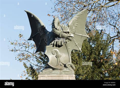A Photograph Of A Basilisk Statue In Basel Switzerland The Basilisk