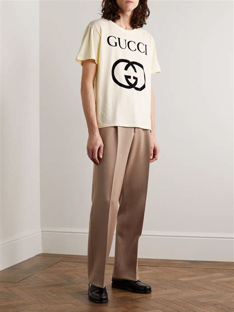 Gucci Oversized Logo Print Cotton Jersey T Shirt For Men In 2024