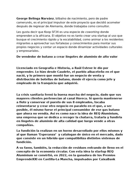 George Belinga Narváez Pdf