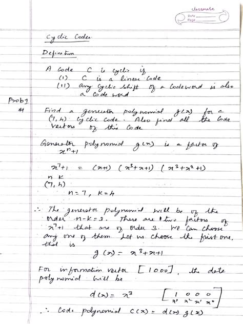 Single Error Correcting Cyclic Codes Pdf