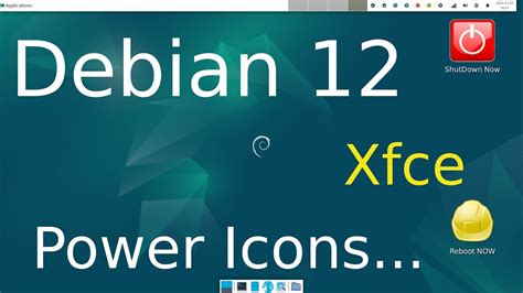 Debian 12 Xfce Power Icon Tips Youtube