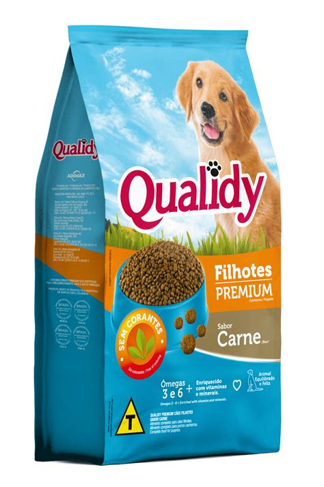 Qualidy Premium Cães Filhotes Sabor Carne Adimax Alimentos Para Cães