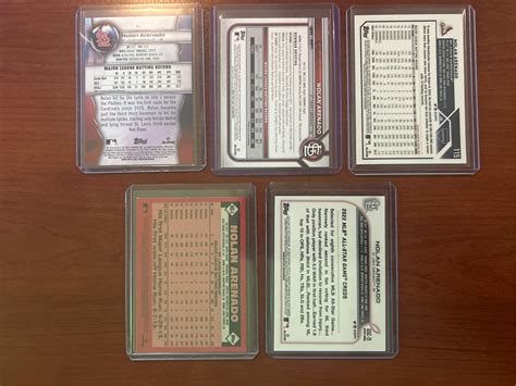 Five Nolan Arenado Trading Cards Etsy