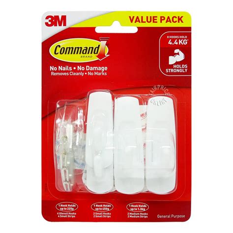 3m Command Hooks Assorted Ntuc Fairprice