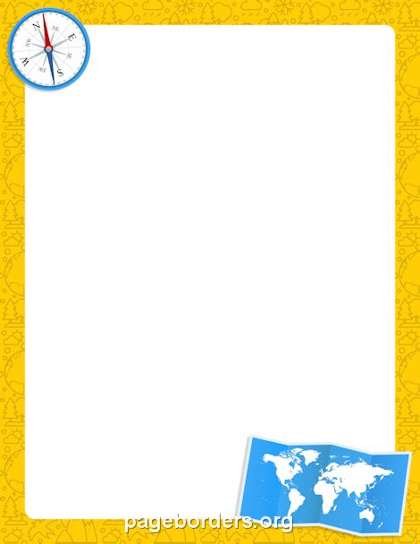 Geography Border Clip Art Page Border And Vector Graphics
