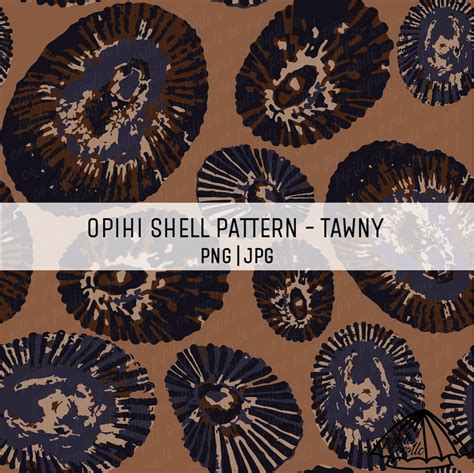 Opihi Shell Pattern Tawny Hawaiian Shell Pattern Shell Seamless