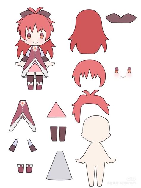 9 Madoka Magica Papercraft Ideas Paper Doll Printable Templates