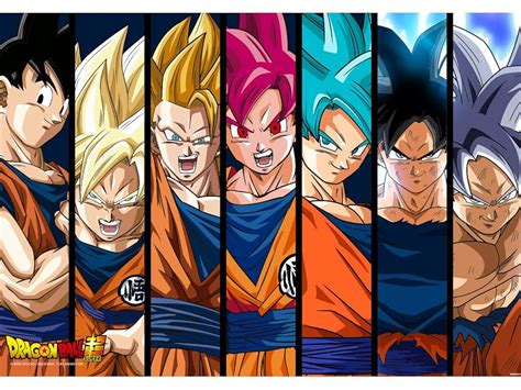 Goku All Super Saiyan Forms Wallpaper