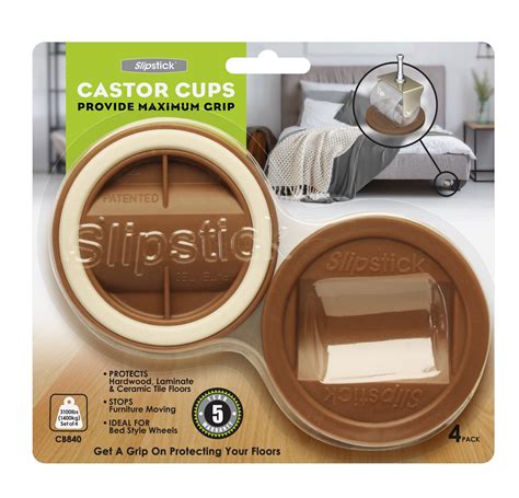 Slipstick 3 1 4 Large Caster Cup Gripper Ideal For Bed Rollers