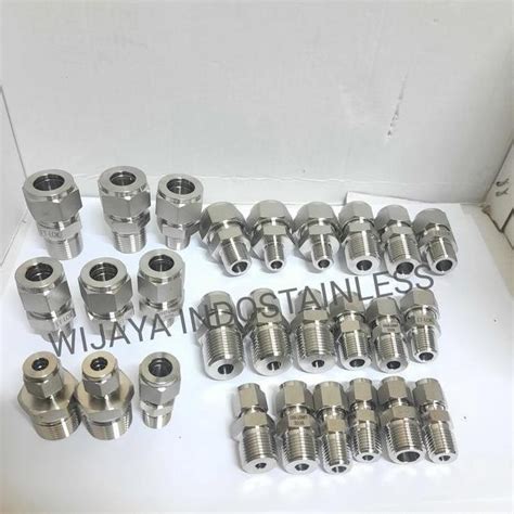 Jual Male Connector Tubing 14 Od X 12 Inch Npt Ss316 Male Tube Ss