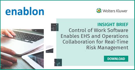 Enablon On Linkedin Control Of Work Software Enables Ehs And