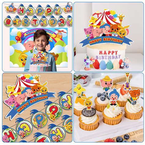 Jectz Plim Birthday Decorations Plim Plim Themed Party Decorations